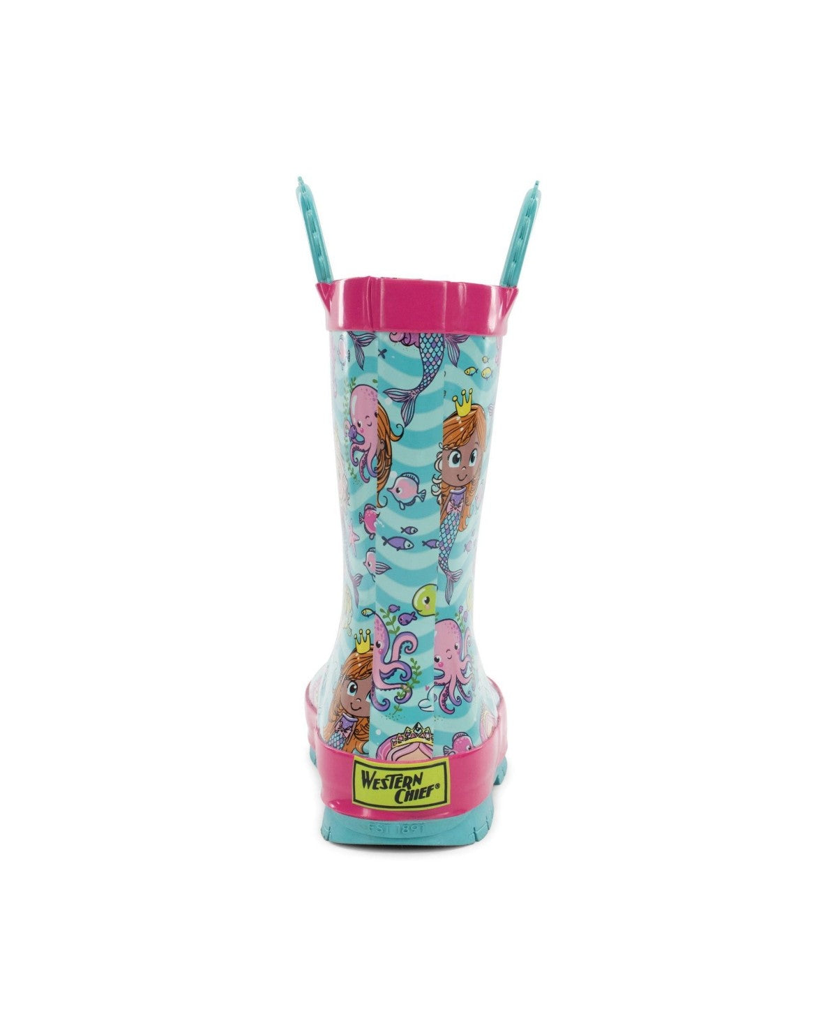 Western Chief Little Girl's Mermaid Magic Rain Boot (Aqua) Size 4 Kids ...