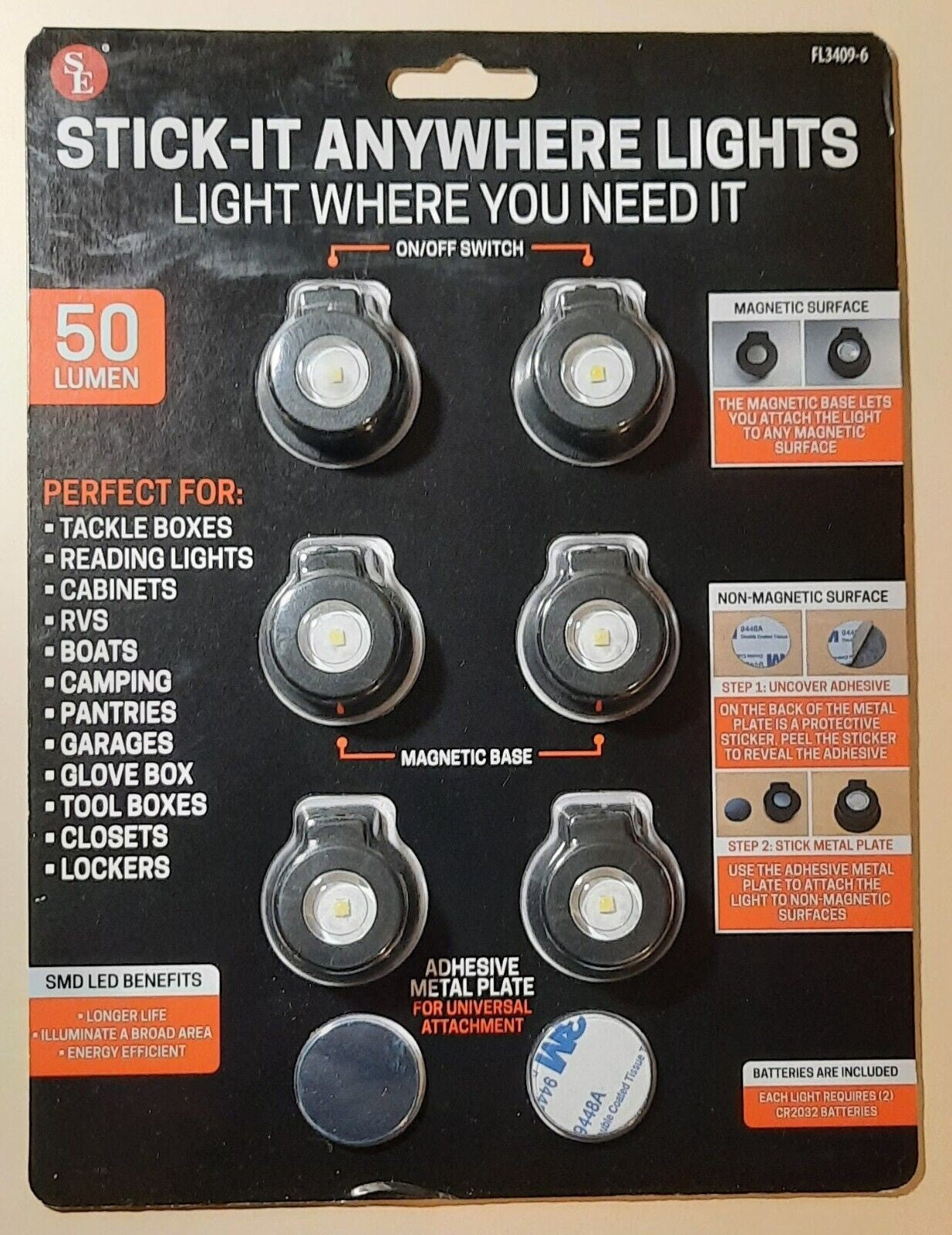 Sona Enterprises Stick-It Anywhere Lights – The General Store Spokane