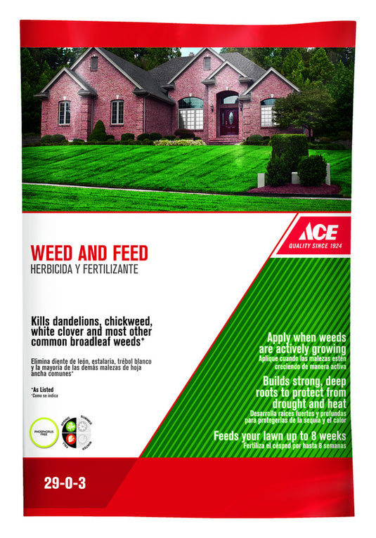 Ace Weed & Feed Lawn Fertilizer For All Grasses 15000 sq ft – shop ...