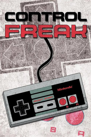 Nintendo - Control Freak Poster – shop.generalstorespokane