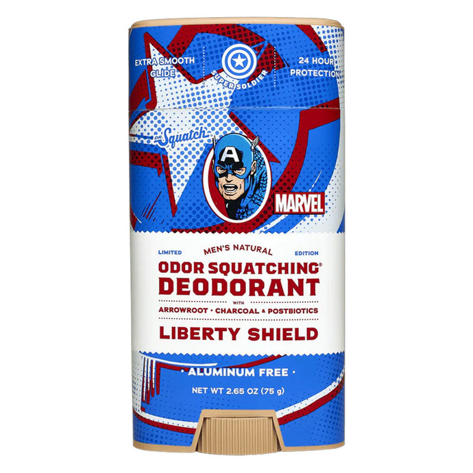 Dr. Squatch x Marvel: Liberty Shield - Captain America Deodorant – The ...