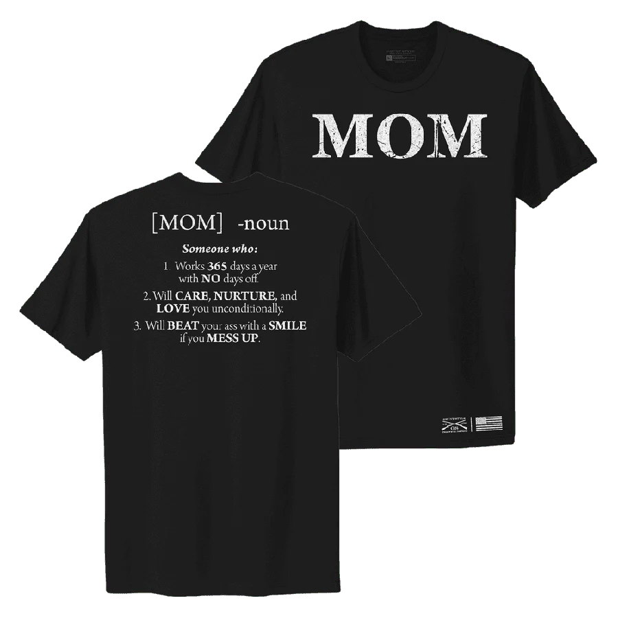 Grunt Style Women's Mom Defined Boyfriend Fit T-Shirt (Black) Size XL ...