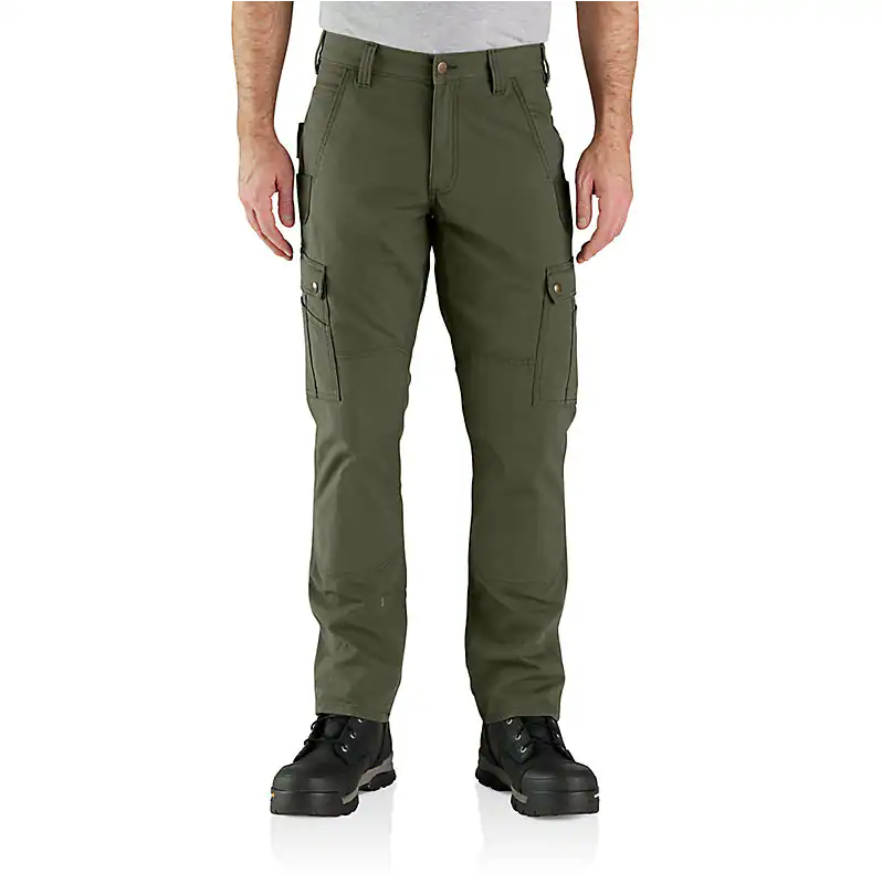 Carhartt Relaxed Straight Ripstop Double-Front Cargo Pant (Basil) Size ...