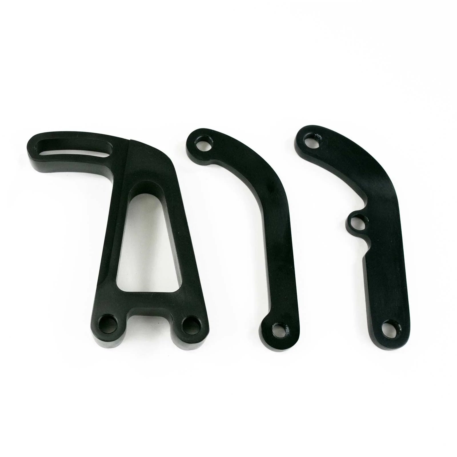 TSP Chevy Small Block Long Water Pump Power Steering Bracket - Black ...