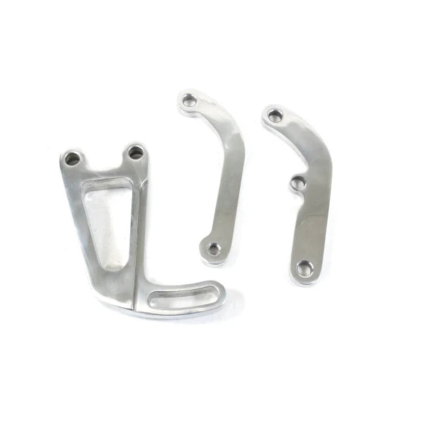 TSP Chevy Small Block Long Water Pump Power Steering Bracket - Polishe ...
